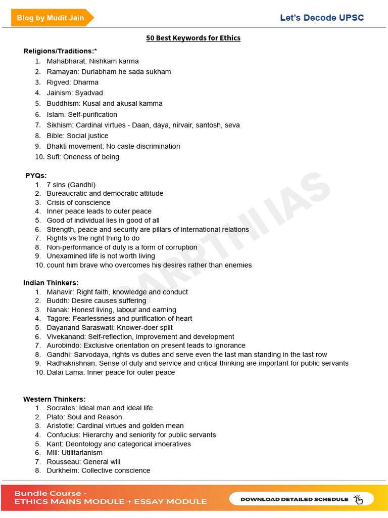 50 Best Keywords For Ethics Google Docs 1 | PDF | Virtue
