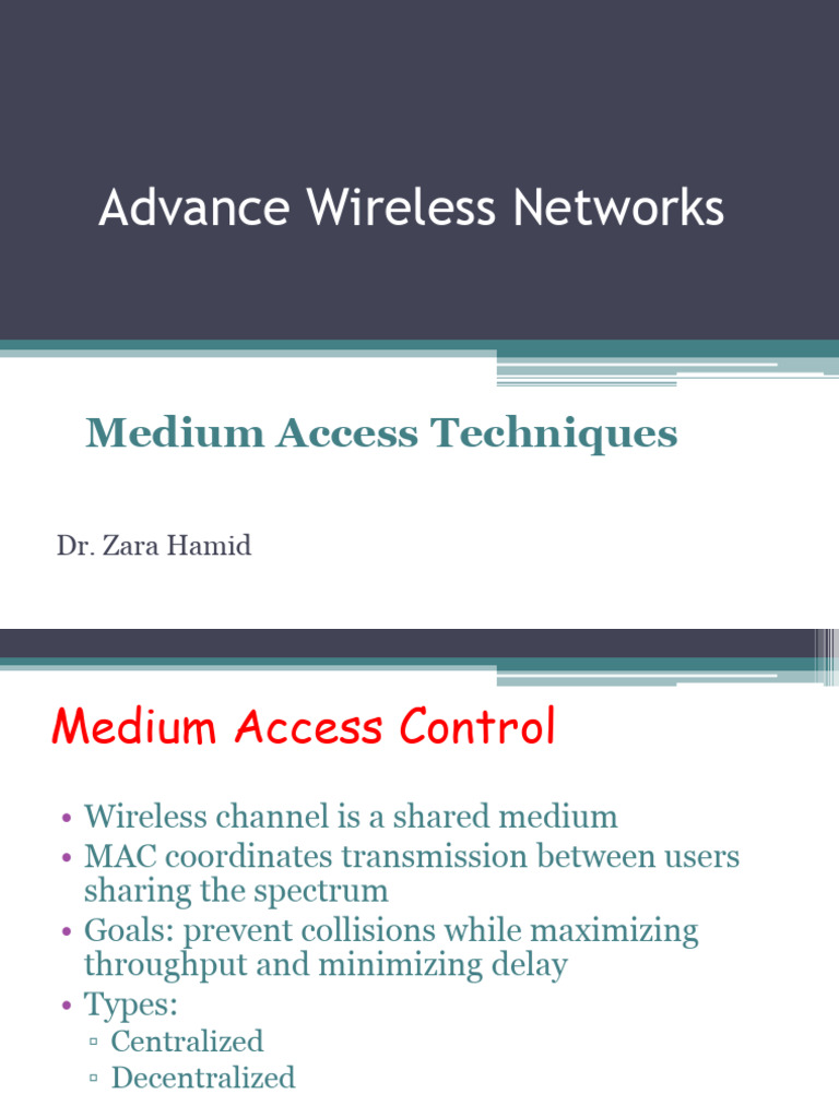 3medium Access Techniques | PDF | Channel Access Method | Computer Science