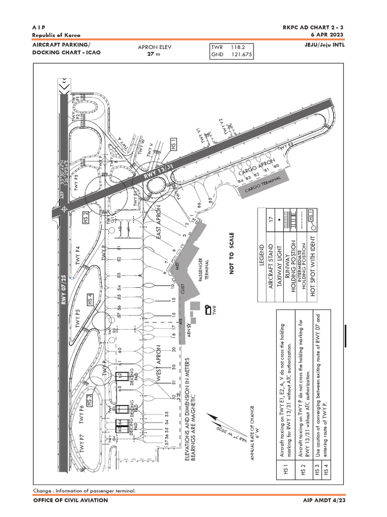 (2-3) Aircraft Parking Docking Chart | PDF | Transport | Aerospace