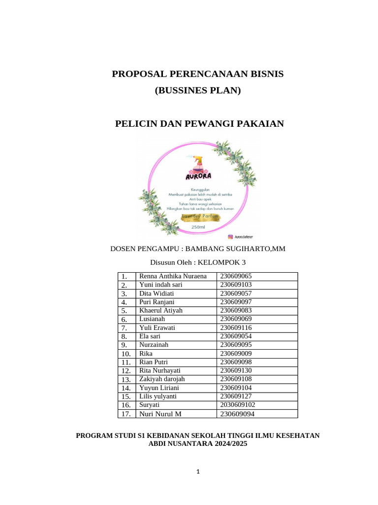BP - Kel.3 C2 Pelicin Dan Pewangi Setrika | PDF