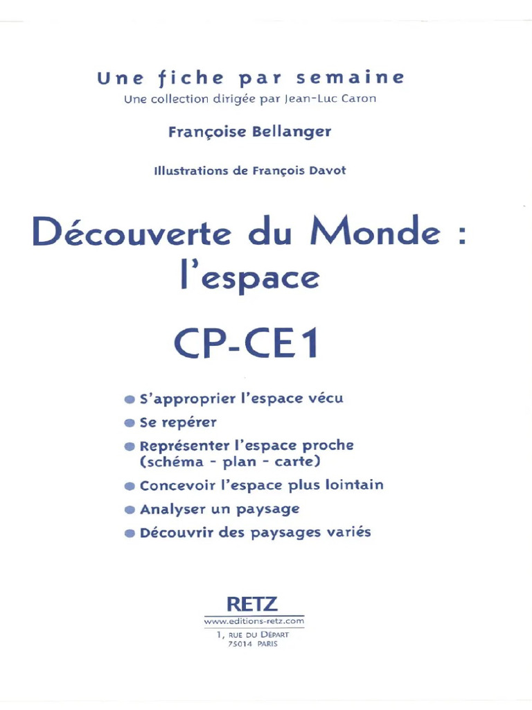Se Repérer Dans L'espace CE1 | PDF