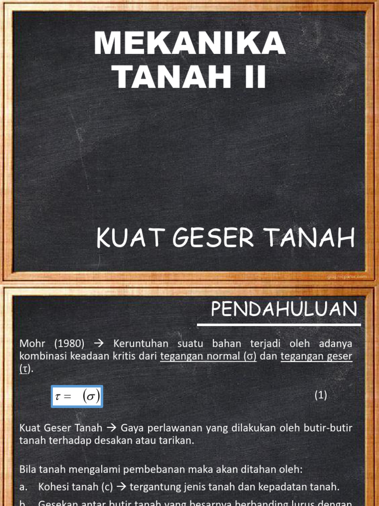 Uji Kuat Geser Tanah | PDF