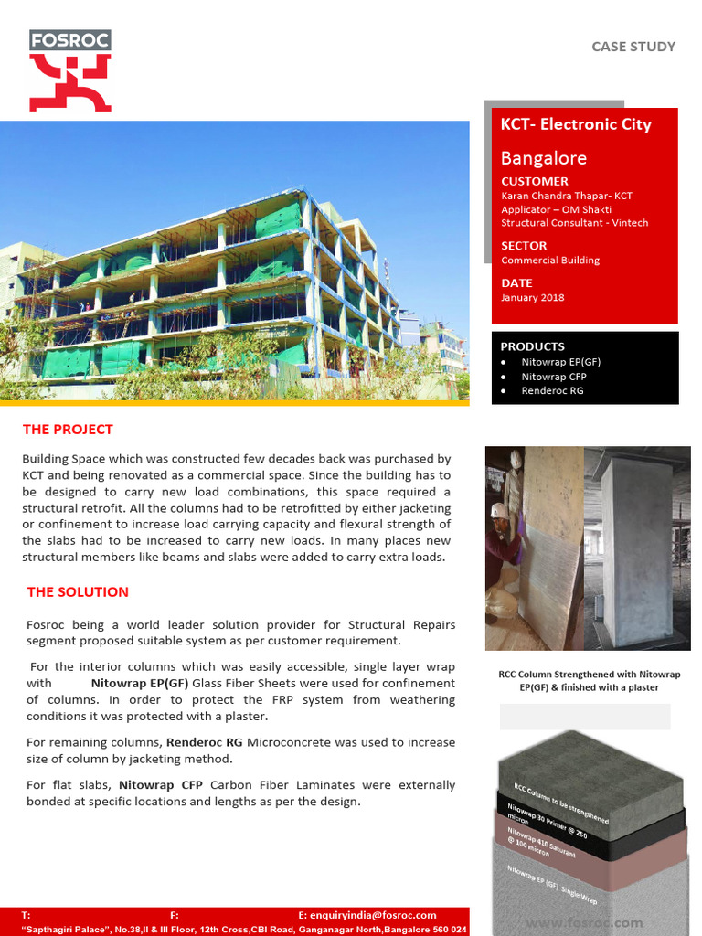 KCT Case Study | PDF | Fibre Reinforced Plastic | Building Engineering