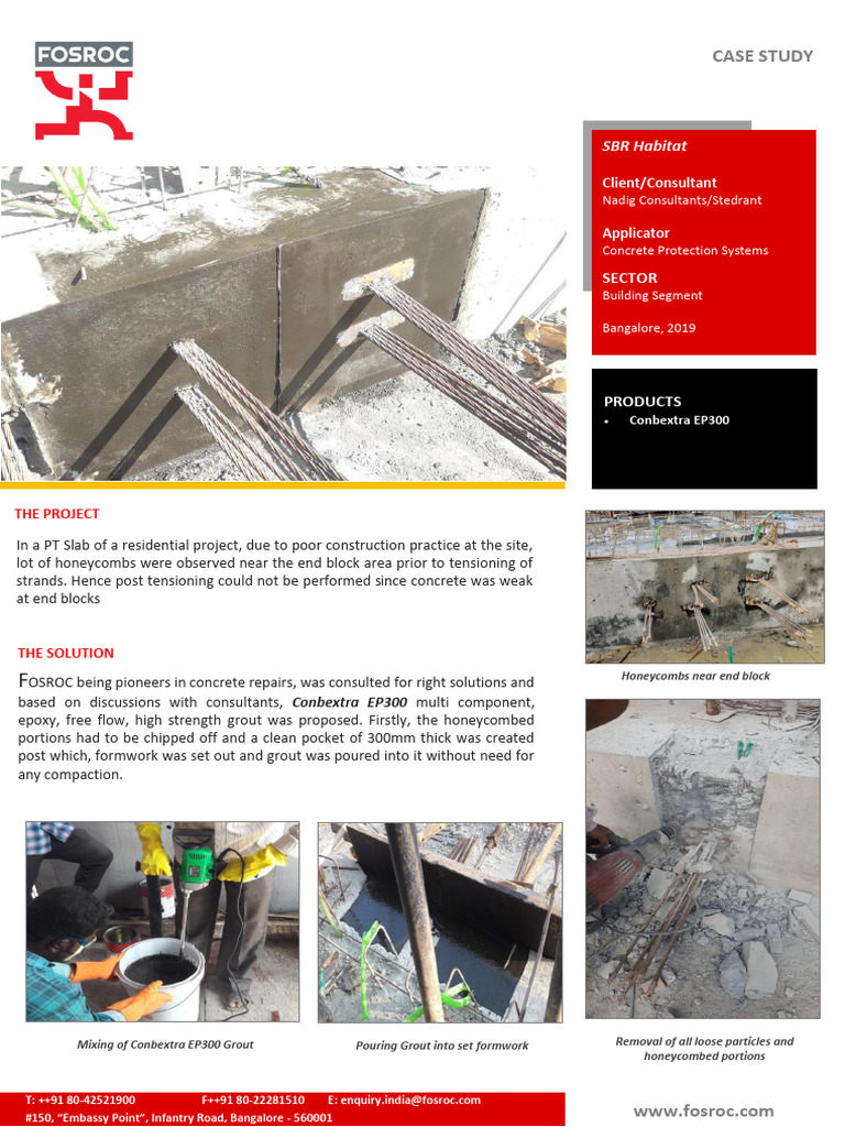 PT Block Repair Case Study | PDF | Concrete | Physical Sciences