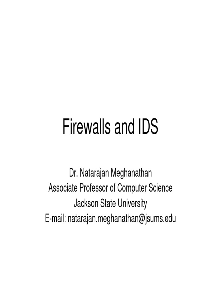 CSC437 Fall2013 Module 7 Firewalls IDS | PDF | Proxy Server | Computer Network