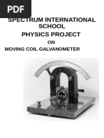 Class 12TH Project On Moving Coil Galvanometer | PDF | Quantity ...