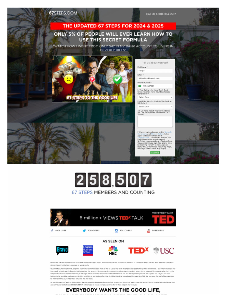 Tay Lopez - Pag1 - Lead e VSL | PDF