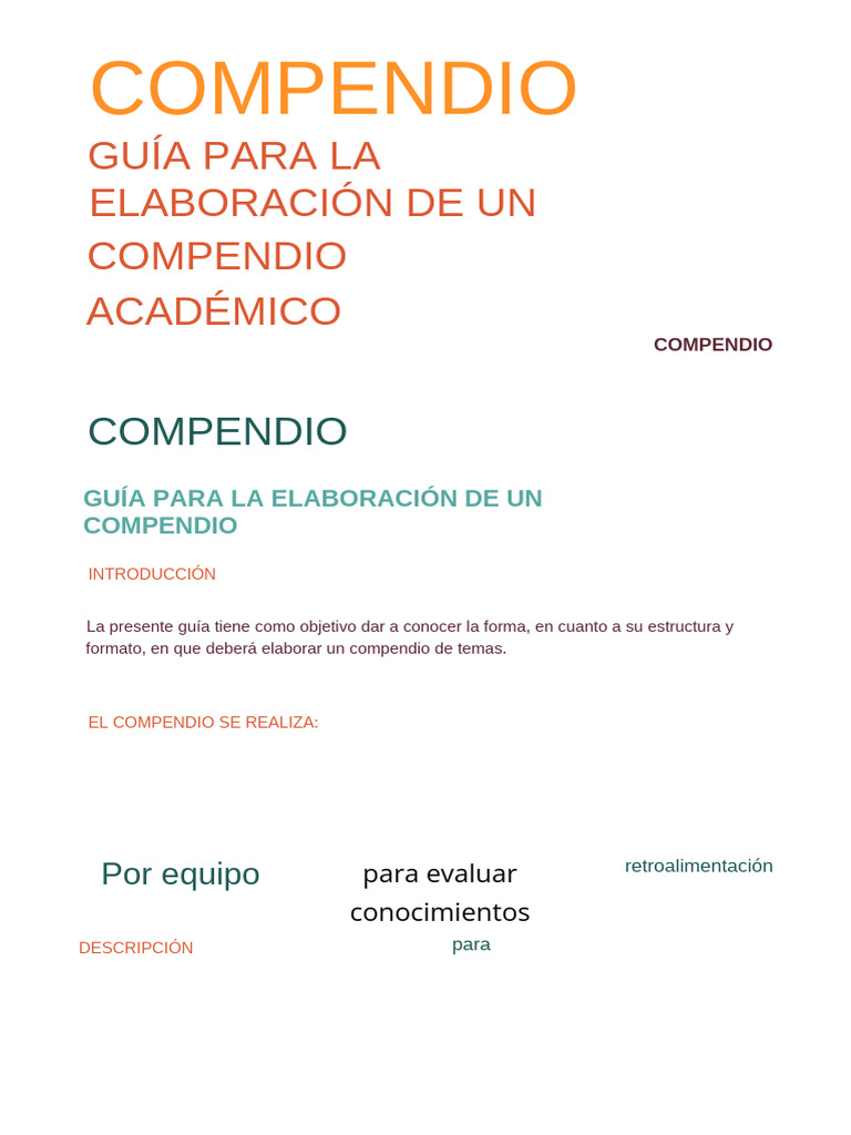 COMPENDIO | PDF | Evaluación | Rúbrica (Académica)