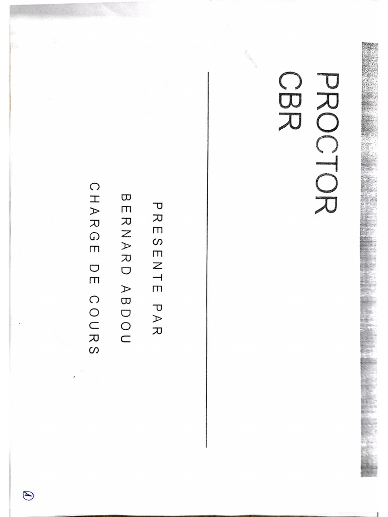 Proctor au laboratoire | PDF