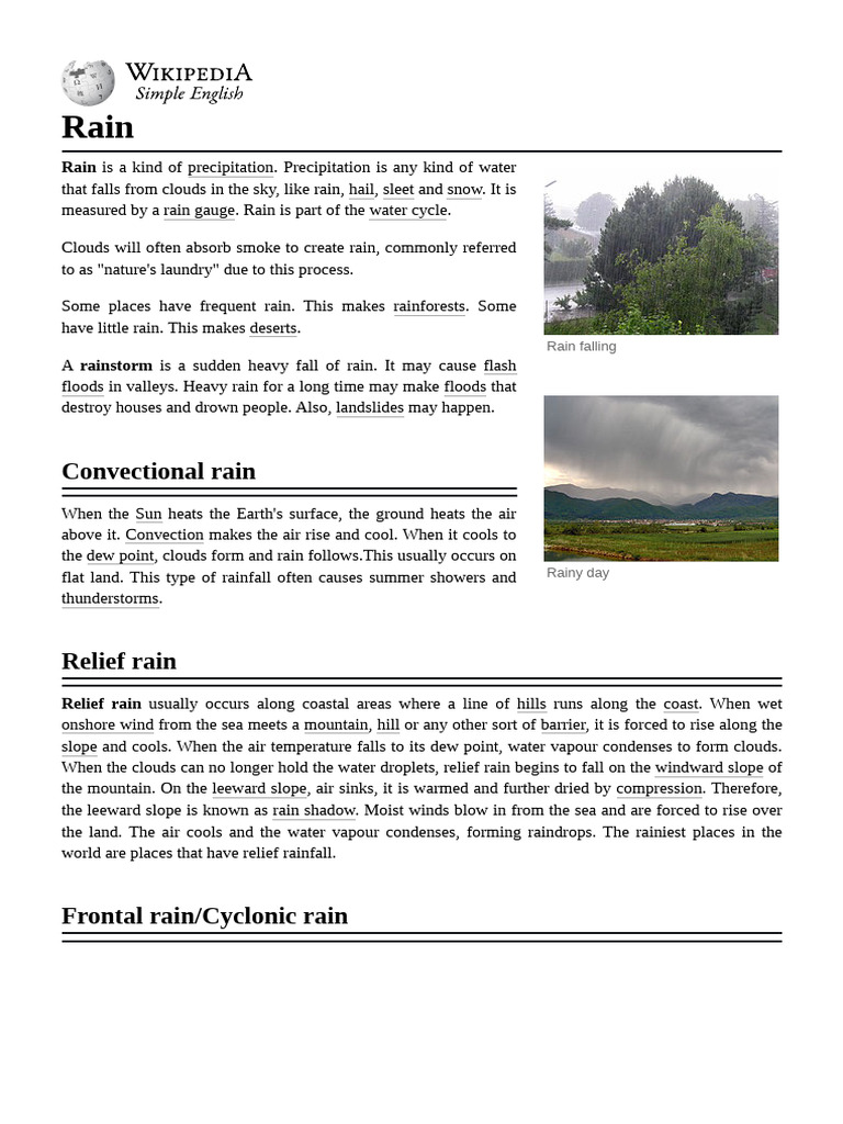 Rain | PDF | Rain | Precipitation