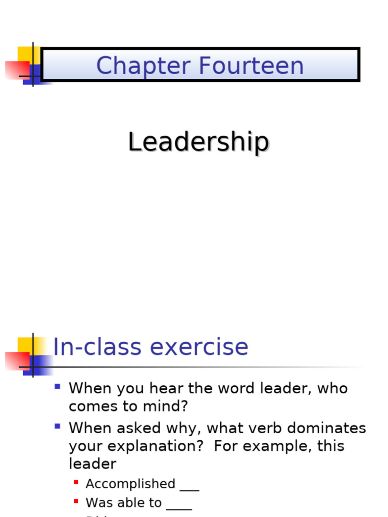 Trait and Behavioral Theories of Leadership | PDF | Leadership | Social ...