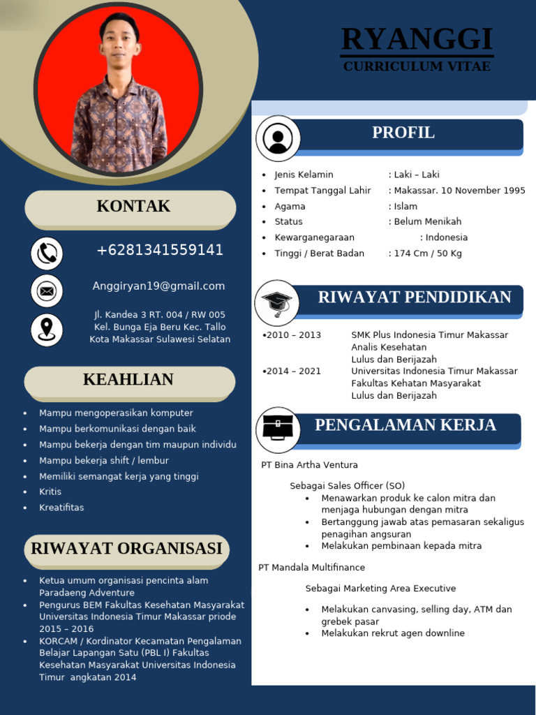 Contoh cv pt valdo | PDF