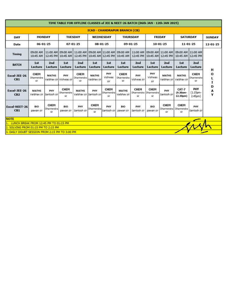 CB TT BATCH 26-28 | PDF