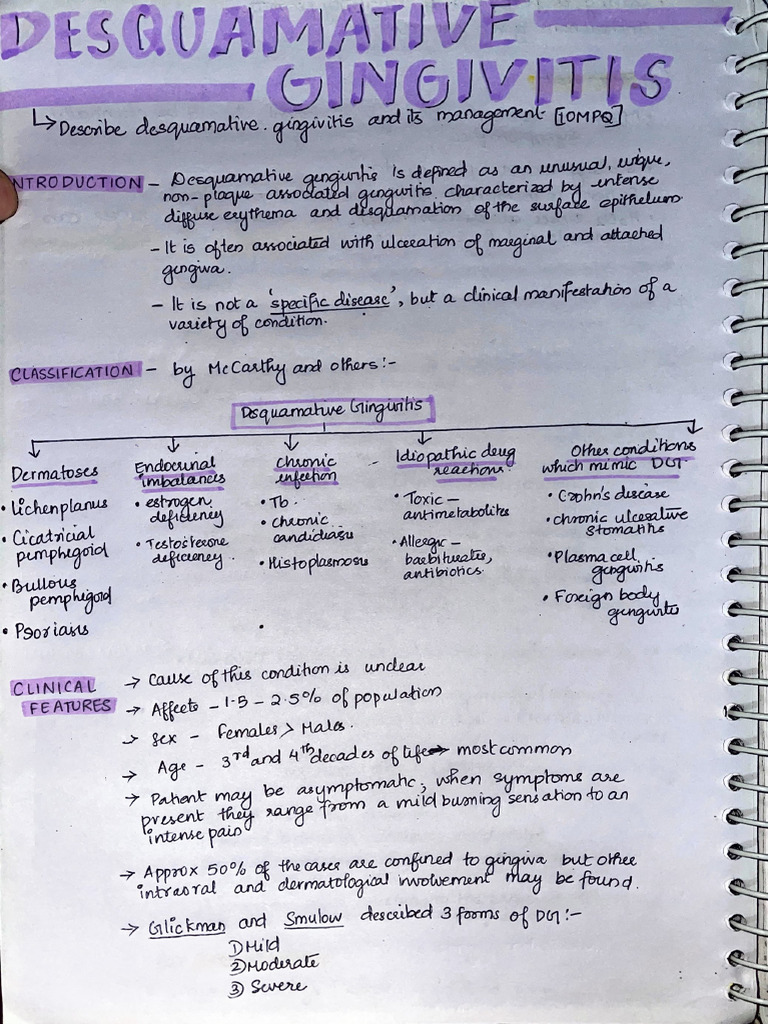 Desquamative Gingivitis | PDF