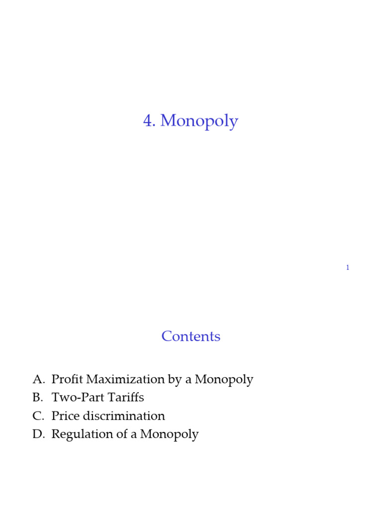 L3 Slides Monopoly | PDF | Monopoly | Profit (Economics)