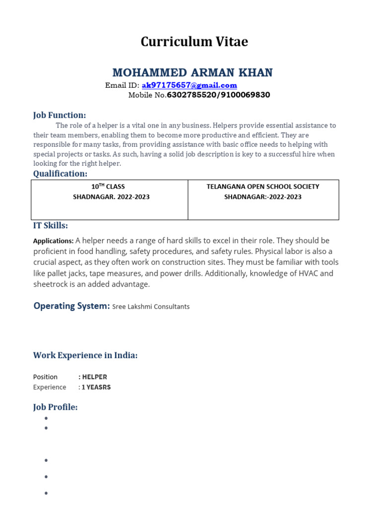 Mohammed Arman Khan | PDF