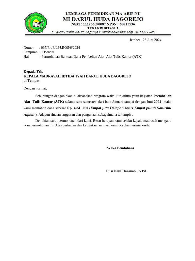 PROPOSAL ATK 2024 (Autosaved) | PDF