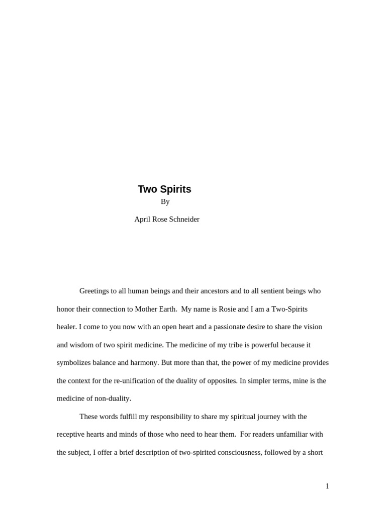 The Sacred Fire of Two Spirits | PDF | Yin And Yang | Gender