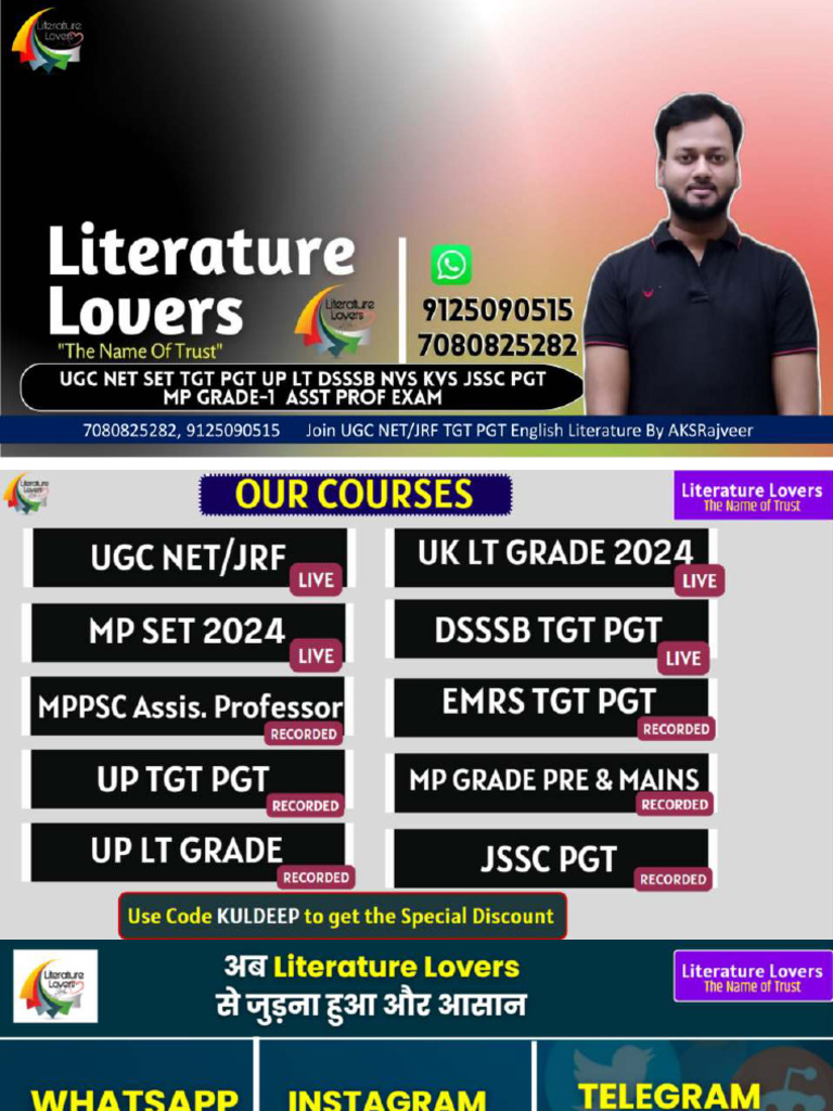 English Literature Chronological Order Test by AKSRajveer Sir ...