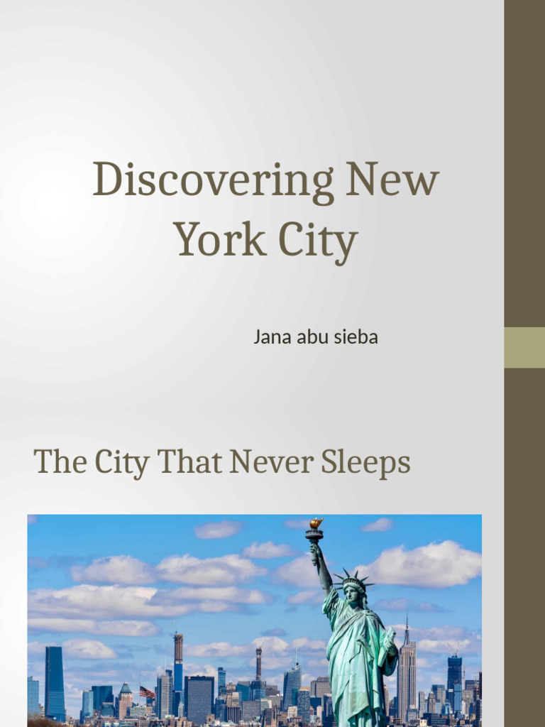 Discovering New York City | PDF