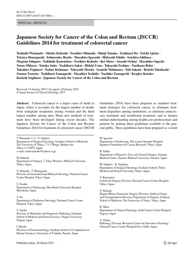 Japanese - guidelines 2014 - JSCCR | PDF | Medical Specialties | Medicine