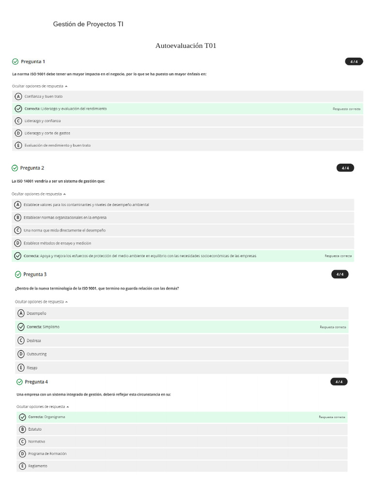 Autoevaluación T01- GESTIONDEPROYECTOS | PDF