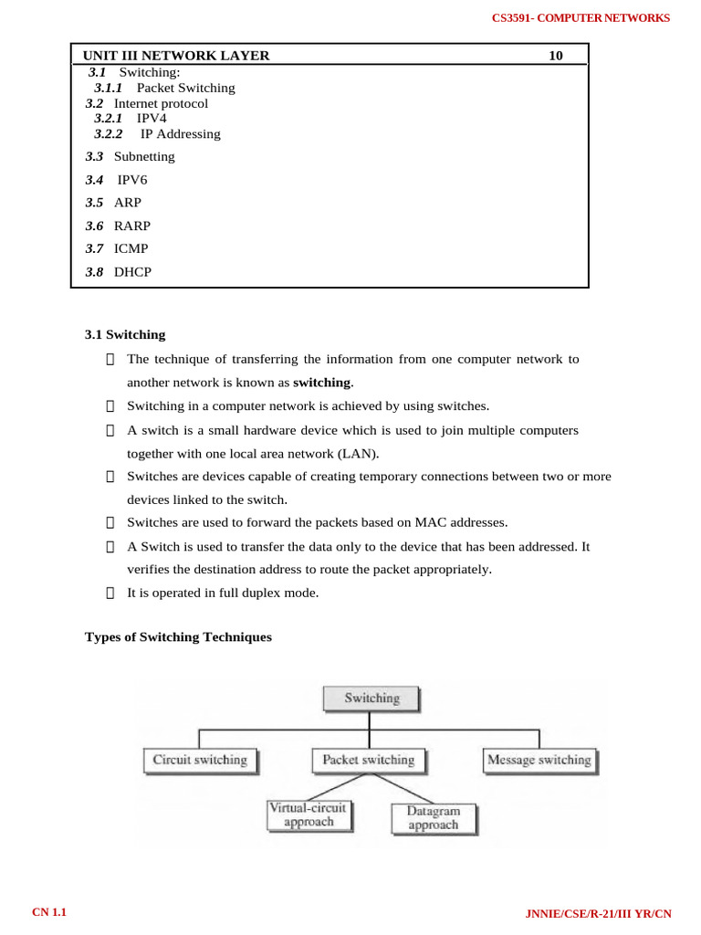 UNIT 3 | PDF | Internet Protocols | I Pv6