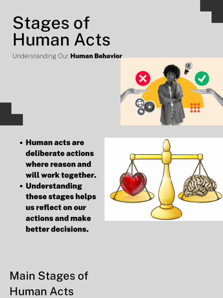 Stages of Human Acts | PDF
