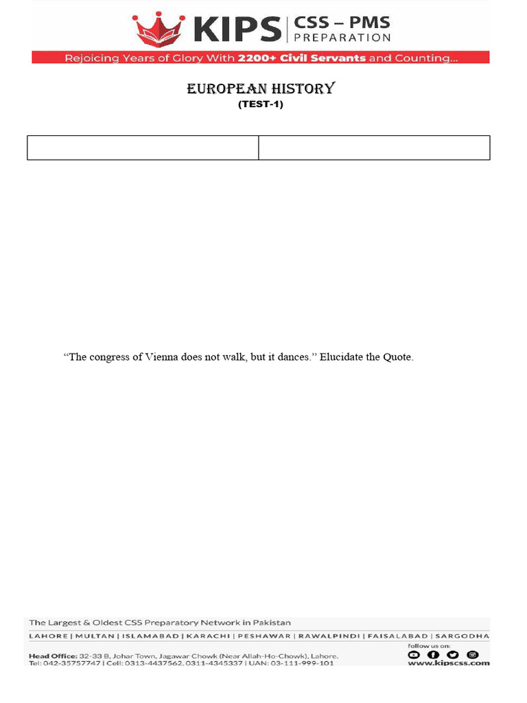 European History 1 | PDF