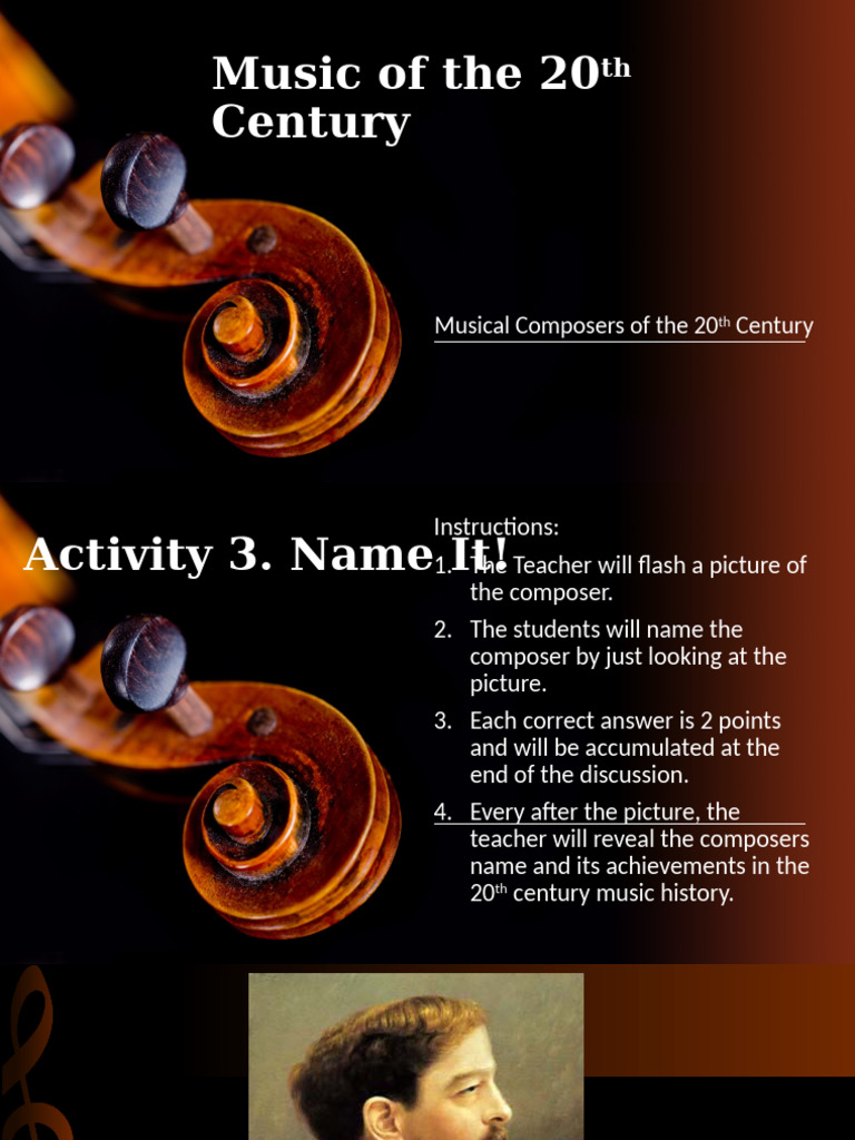 Q1 Composers of 20th Century Music Styles | PDF | Musical Compositions ...