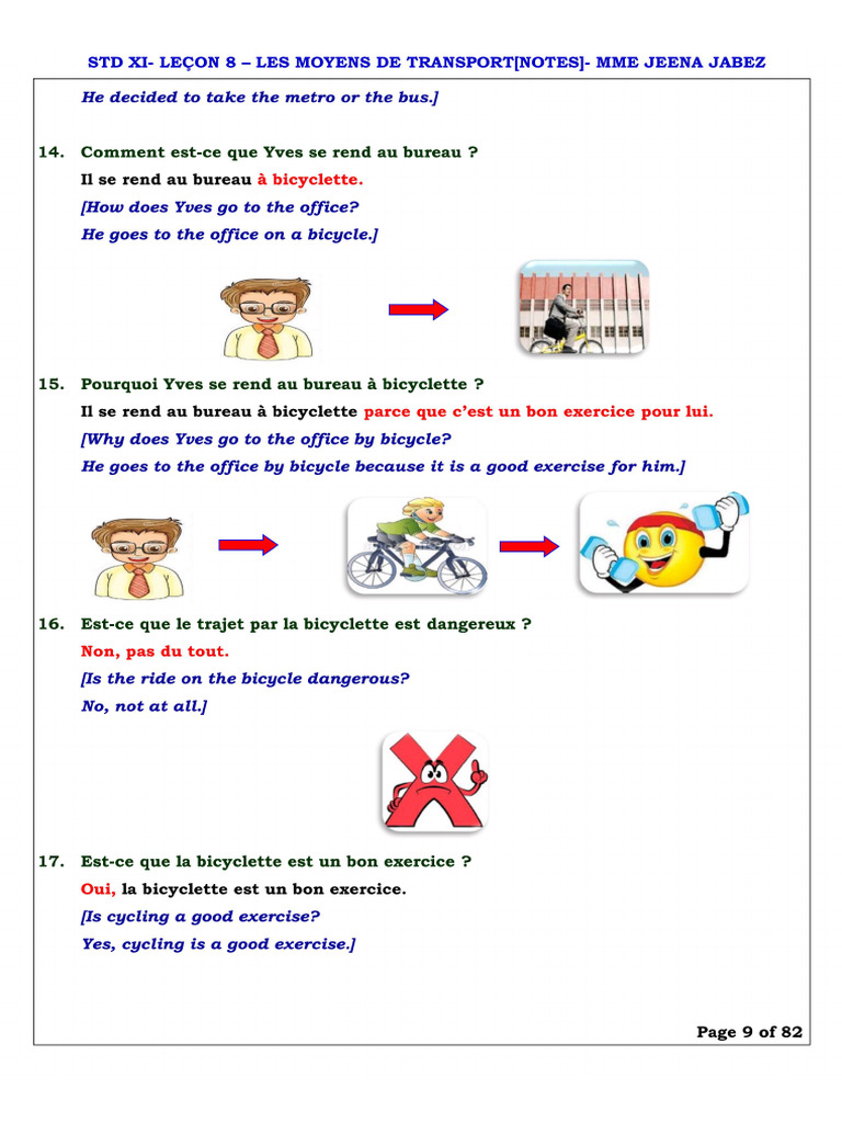 11th French Lesson 1 To 8 Study Materials French Medium PDF Download ...