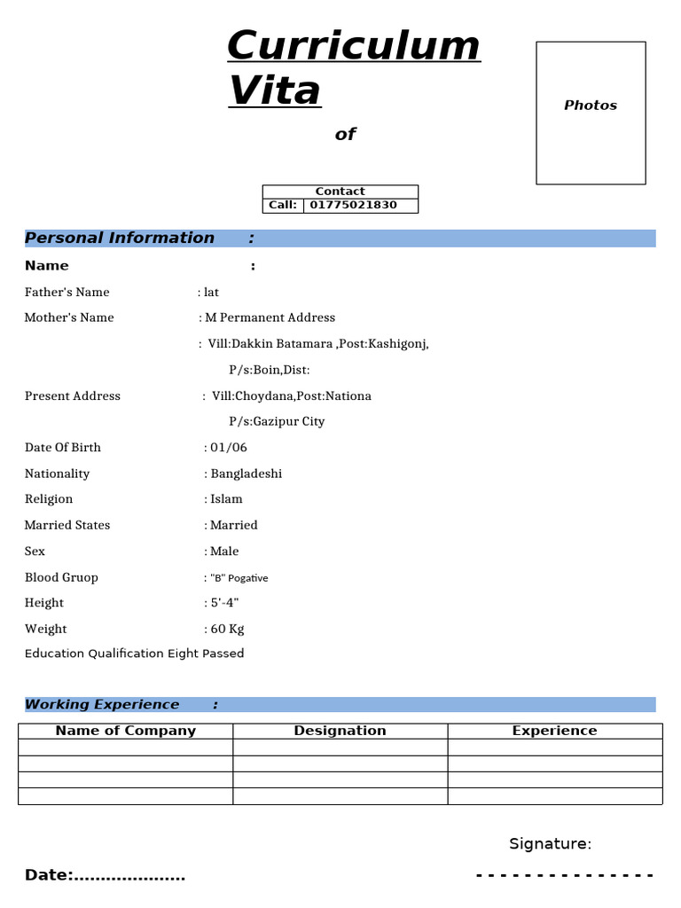 Curriculum Vitae of Rahul Ahammed Rasel | PDF