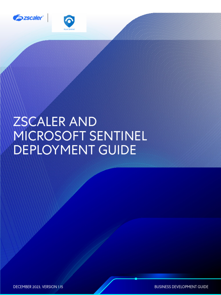 Zscaler Microsoft Sentinel Deployment Guide FINAL | PDF | Microsoft ...