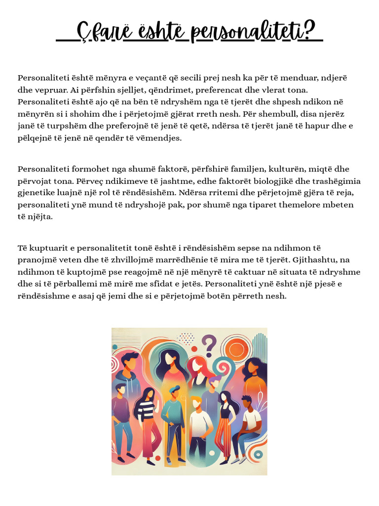 Çfarë Është Personaliteti PDF | PDF