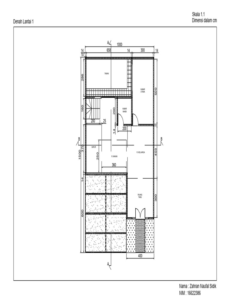 Denah Rumah Zahran Naufal Sidik | PDF