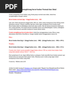 Rumus Menghitung TB dan BB Ideal | PDF | Gaya Hidup
