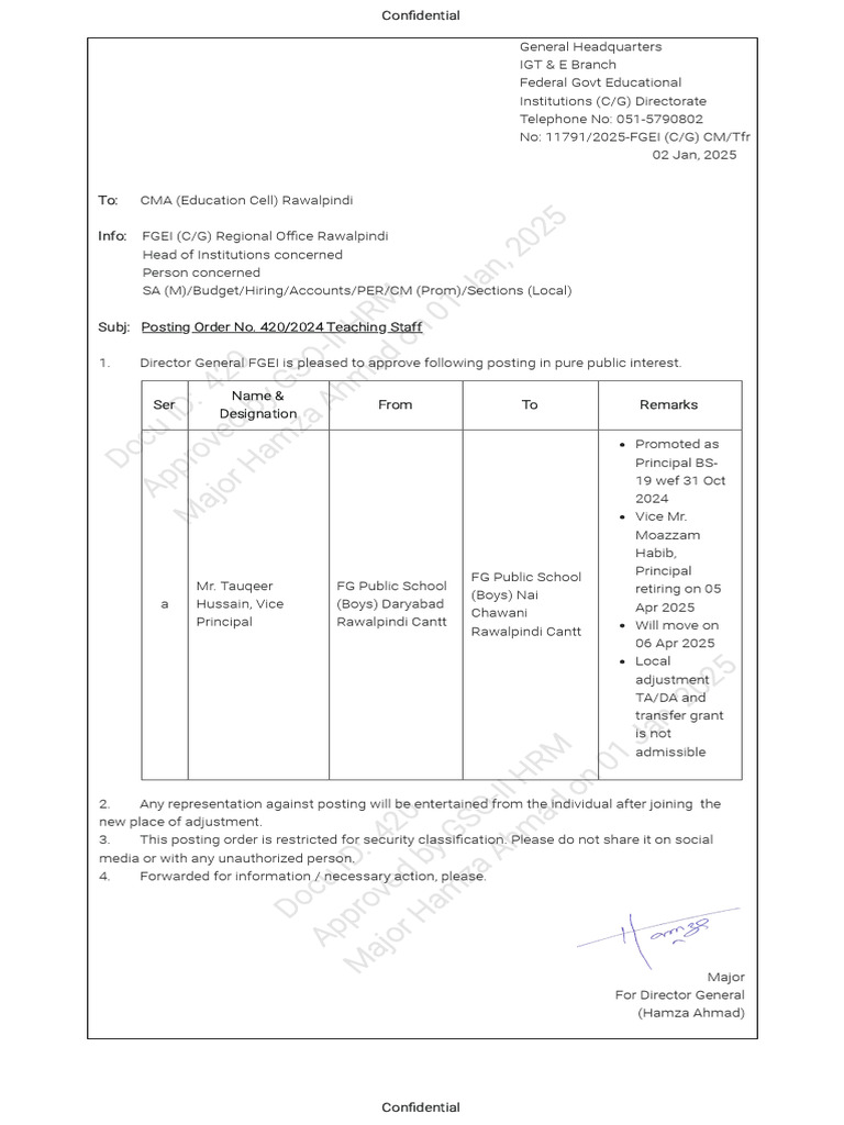 Tauqeer Hussain, Rwp | PDF