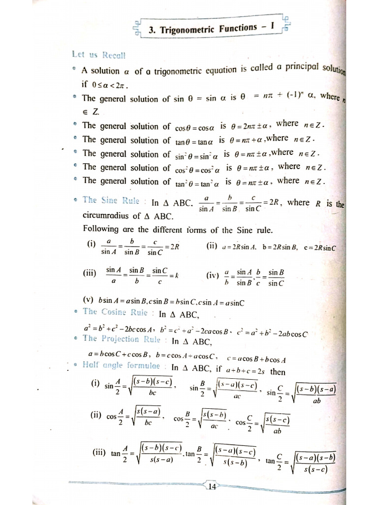 Mathematics Trigonometric Function 1 Practical | PDF