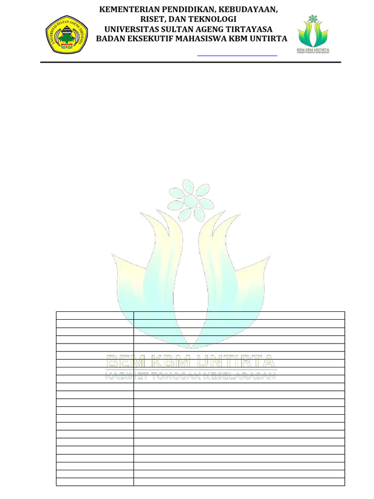 Panitia PKKMB Untirta 2024 | PDF