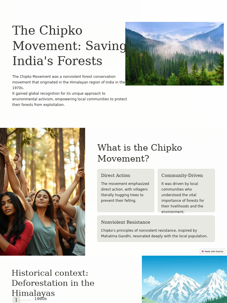 The-Chipko-Movement-Saving-Indias-Forests | PDF | Ecology | Natural ...