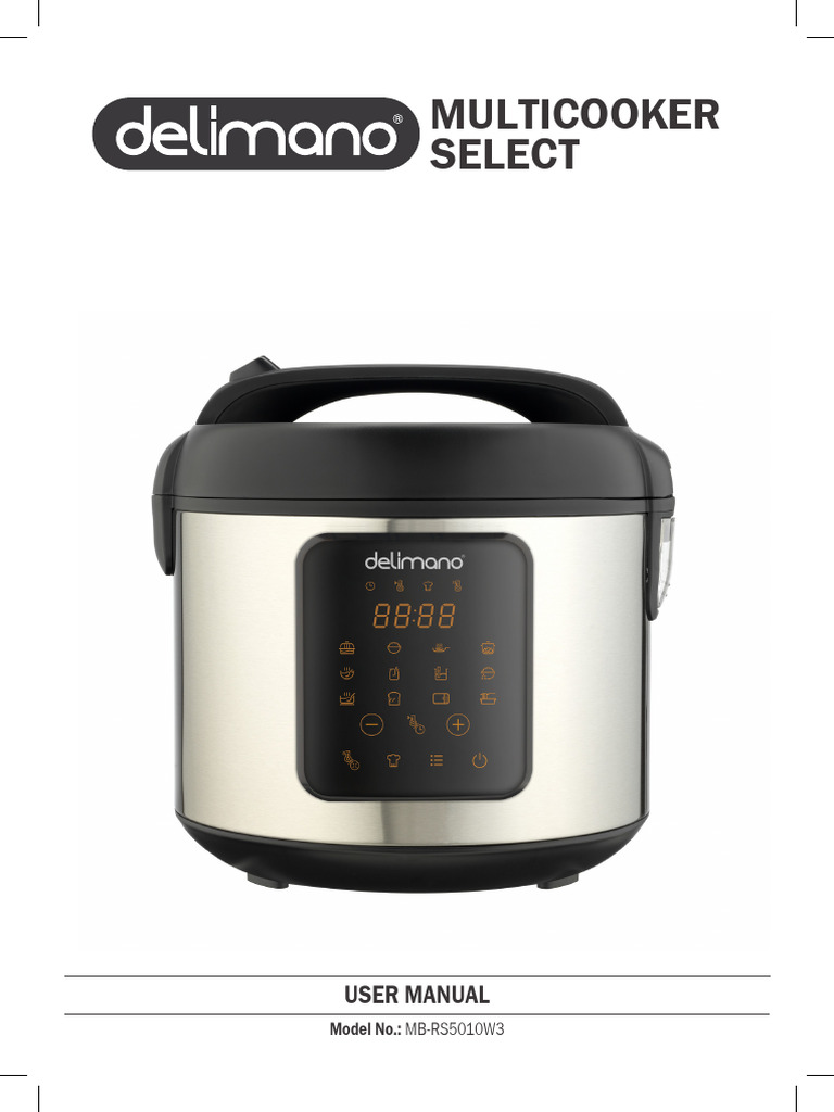 Instrukcja Obslugi DELIMANO Select | PDF | Cookware And Bakeware | Pasta