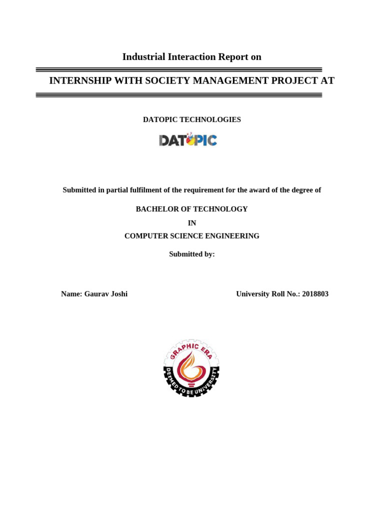 Industry Interaction Report | PDF | Databases | Postgre Sql