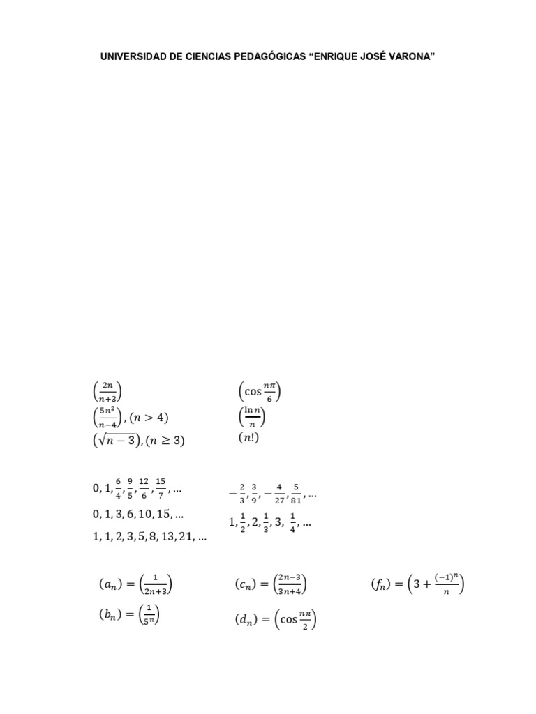 Guía para CP - 1 | PDF | Secuencia | Conceptos matemáticos