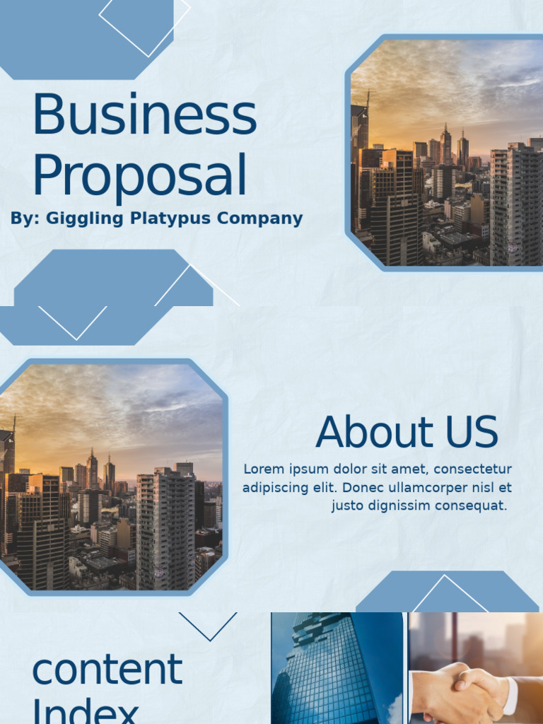 Mint Blue Minimalist Simple Company Business Proposal Presentation | PDF