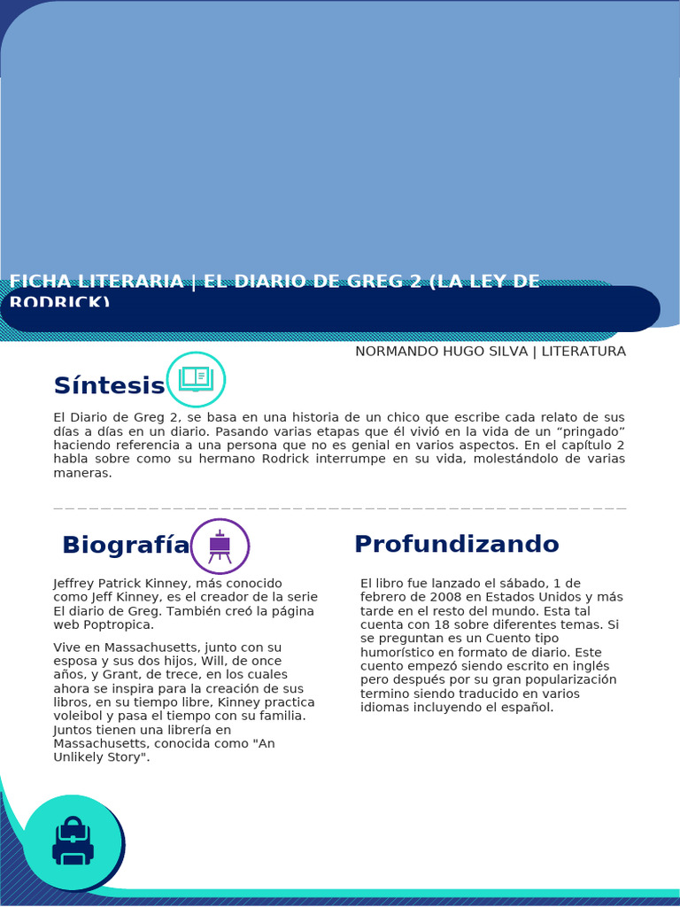Ficha Literaria Lengua | PDF