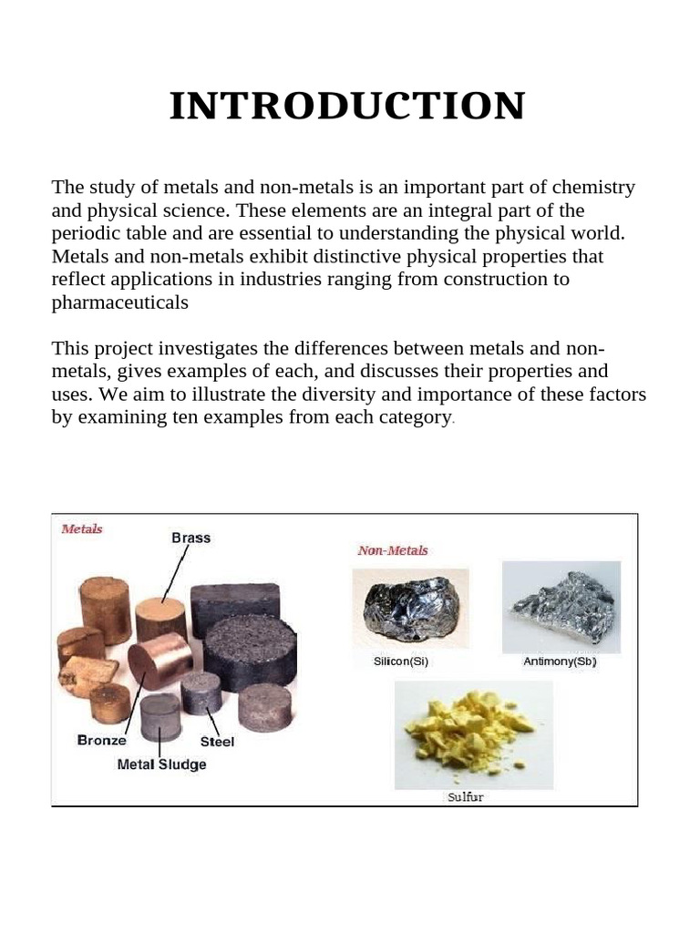 Chemistry Investigatory Project Draft 1 | PDF | Metals | Iron