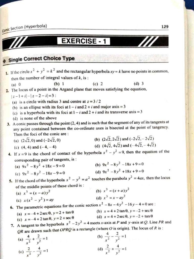 Hyperbola (Sameer Bansal) | PDF