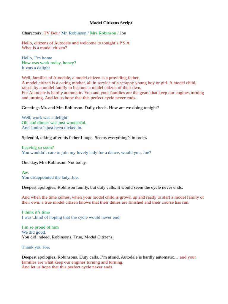 Autodale's Model Citizen Guide | PDF