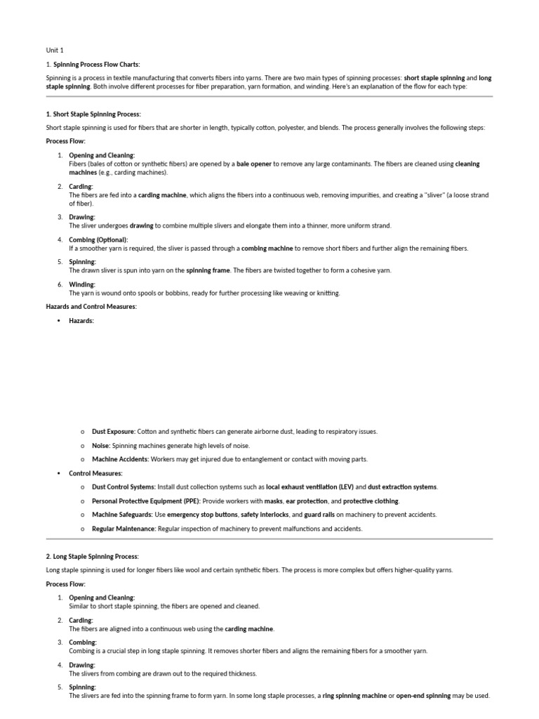 sti notes | PDF | Yarn | Textiles