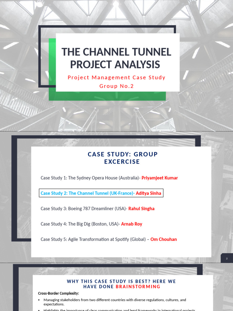 Channel Tunnel Project Management Insights | PDF | Economies